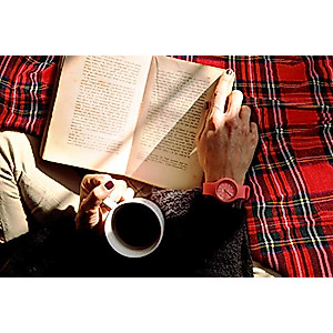 JUDYBRIDAL Plaid Chenille Throw Blanket, Extra Soft Cozy Knitted Decorative Blanket, All-Season Dual-Sided Home Decor Blanket with 3 Inches Tassel for Bed Sofa Couch Chair 50" W x 67" L（Red）