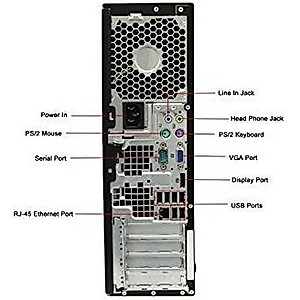 HP Elite 8100 (SFF) Desktop Computer, Intel Core i5, 19 LCD Monitor (Brands May Vary) 8GB RAM, 128GB New SSD, WiFi, Bluetooth, HDMI - Windows 10 Professional (Renewed)