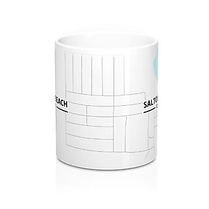 Hometown Bias Salton Sea Beach, California CA Map Mug (11 oz)