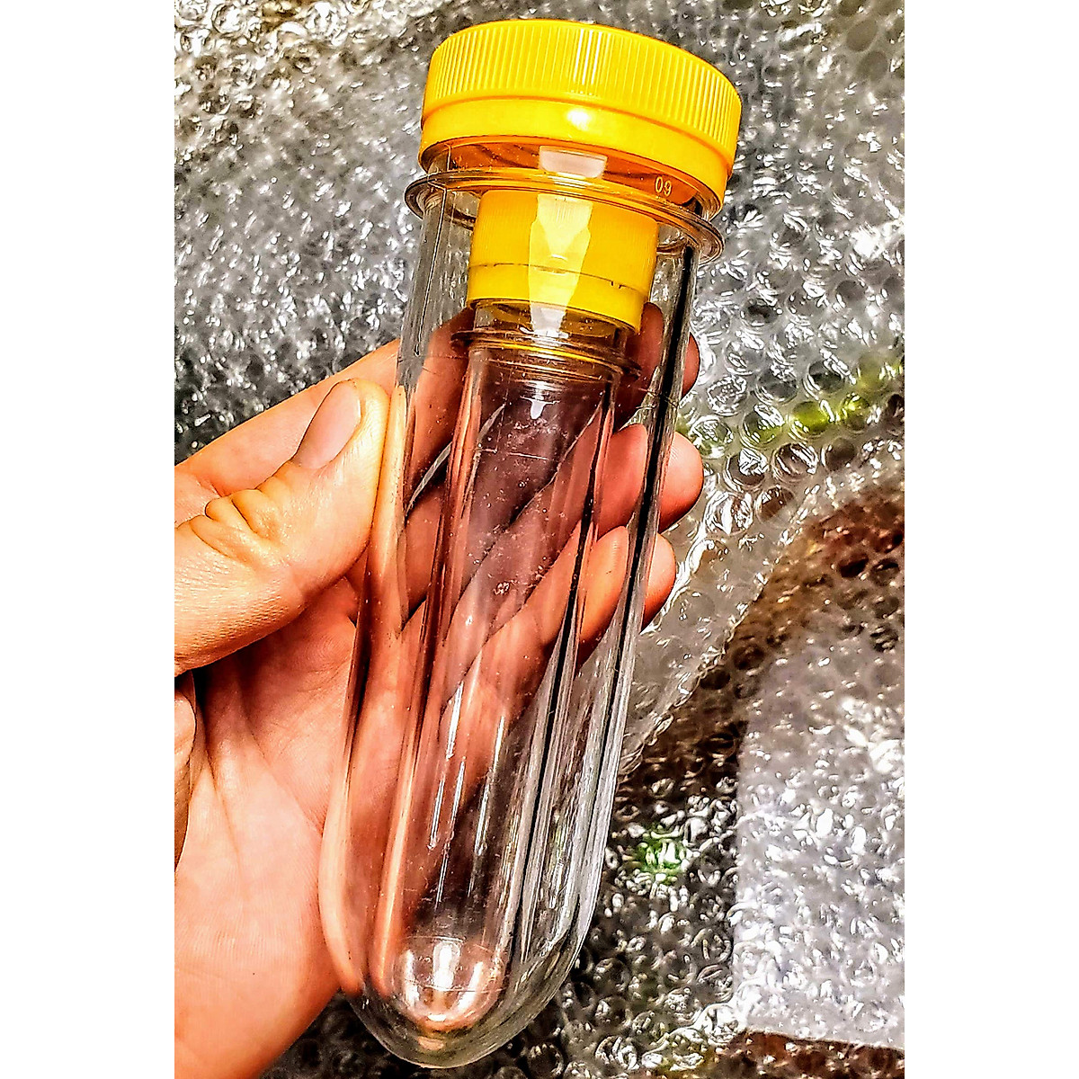 1UA Bottle Extra Large Preform 3x6.75oz and Regular 3x1.5oz (6pcs) Baby Soda Test Tubes Rugged Clear Plastic Geocache Waterproof Storage Science Experiment Container Electronics GPS Housing Unit IoT