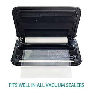 Happy Seal Vacuum Sealer Bags 8x25+11x25 8 Rolls for Food Saver, Commercial Grade, BPA Free, Heavy Duty, Great for vac Storage,Meal Prep or Sous Vide