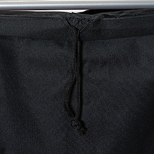 Household Essentials 6540-1 Collapsible Bamboo X-Frame Laundry Hamper | Bamboo Frame with Black Canvas Bag, Brown