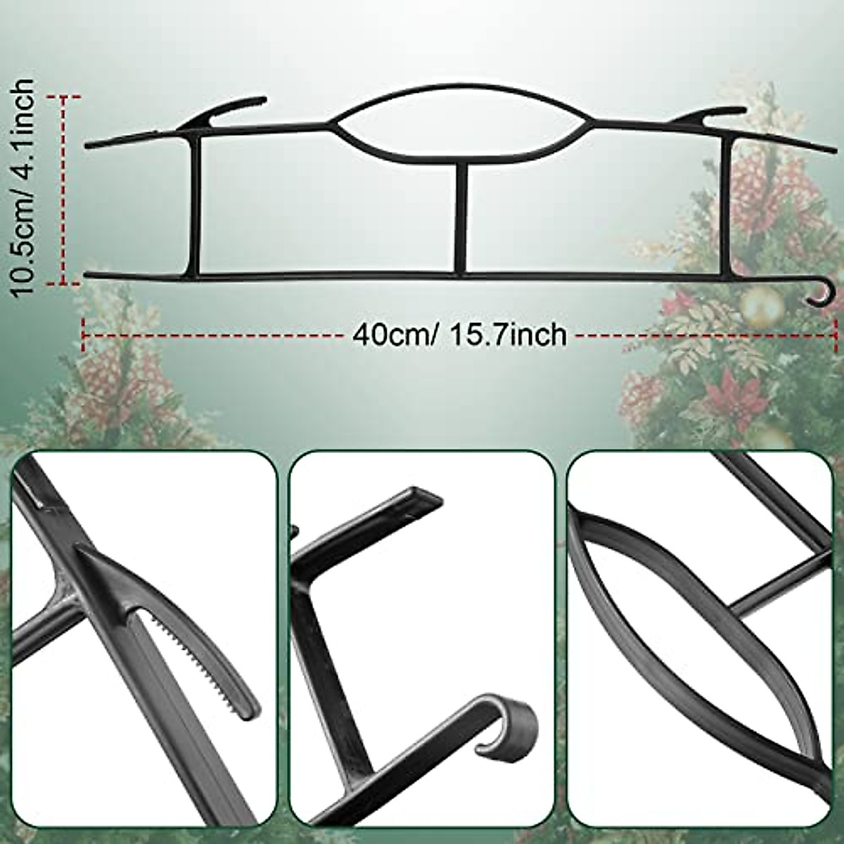 YOUNGJOY All Purpose Christmas Christmas Lights Storage Holder Holiday Lights Holder Light Cord Wind Up Xmas Bead Garland Organizer Cord Hose Wind Up Bulk(16 Inch Black Style A, 5 Pcs)