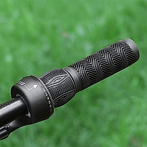 Gylbuz 3x7 Speed Bicycle Twist Shifter 21 Speed Bike Shift Lever and 1 Pair Non-Slip Rubber Handle Bar Grips for Mountain Bike, (GY-SFT70R7-set)