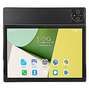 HEEPDD 10.1 Inch Tablet, 8MP Front 16MP Rear Black FHD Tablet 5.0 8GB RAM 256GB ROM 2 in 1 12 (US Plug)