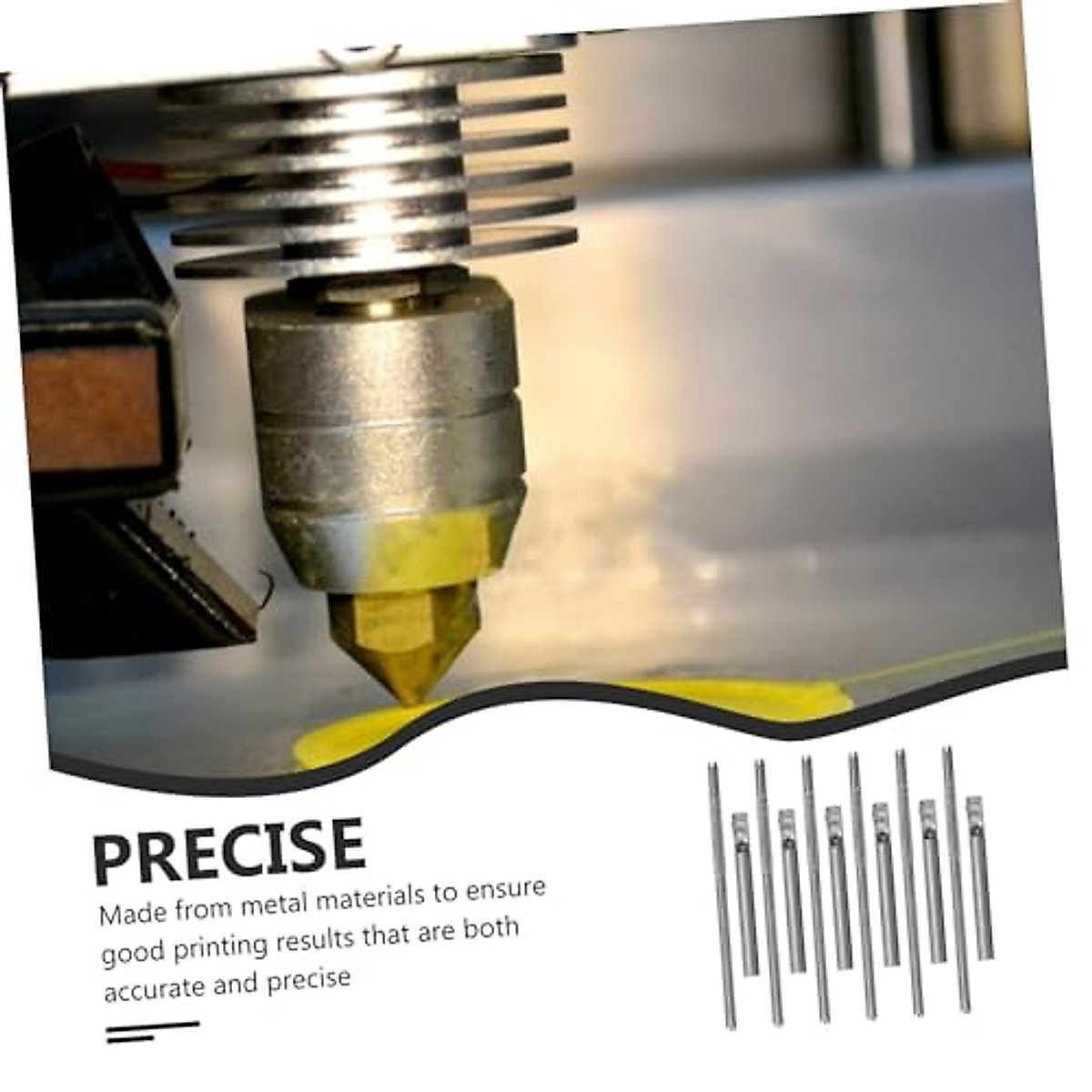 SEWOART 1 Set Printing Pen Accessories 3d Printer 3d Printing Pen Accessory Printer Pen Part Printer Part Replacement Printer Accessory Printing Pen Replacement Needle Part Metal