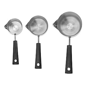 Turkish Coffee Pot,Mocha Pot Stainless Steel,Modern Turkish Coffee Pot,Hot Chocolate Pot,Milk Warmer,Butter and Chocolate Melting Pot,Long Handle Heat Resistant Milk Frothing Jug for Home(350ml),