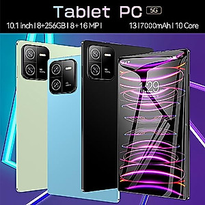 Haofy Business Tablet, 8GB 256GB Memory Aluminium Alloy 2 in 1 Tablet for Travel (US Plug)