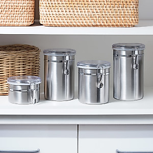 Oggi Corporation Oggi Food Storage Container Set, 4 pc, Stainless Steel
