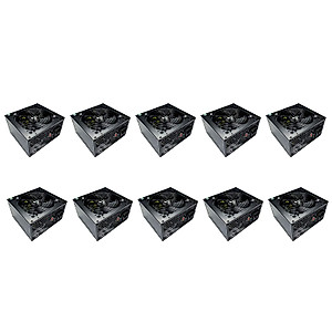 Apevia CAPTAIN550-10 ATX Power Supply with All Black Cables (10-pk)