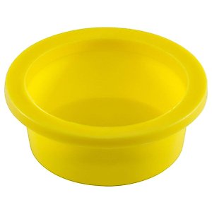 Caplugs WW-250 WW Series – Plastic Tapered Cap & Plug with Wide Thick Flange, 100 Pack, Yellow LD-PE, Cap OD 2.333" x Plug ID 2.602" Threaded and Non-Threaded Protection, Masking (99191403)