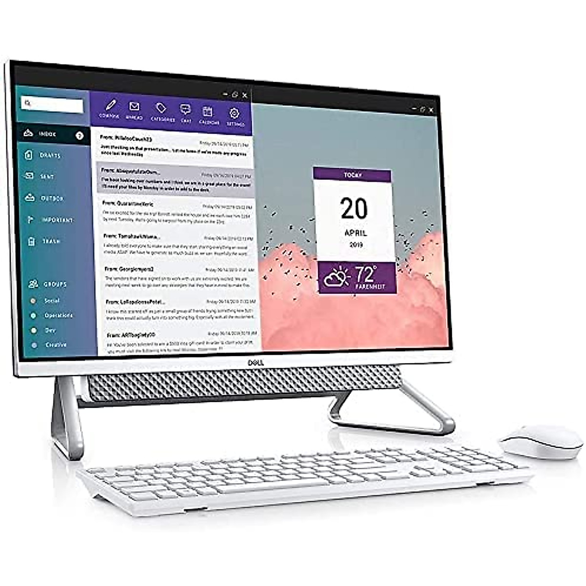 Dell Newest Inspiron 7000 All in One Desktop 27" FHD Display, 11th Gen Intel Quad-Core i5-1135G7, Geforce MX330, 512GB SSD+1TB HDD, 12GB RAM, HDMI, WiFi, Pop-up Webcam, WiFi 6, Win10