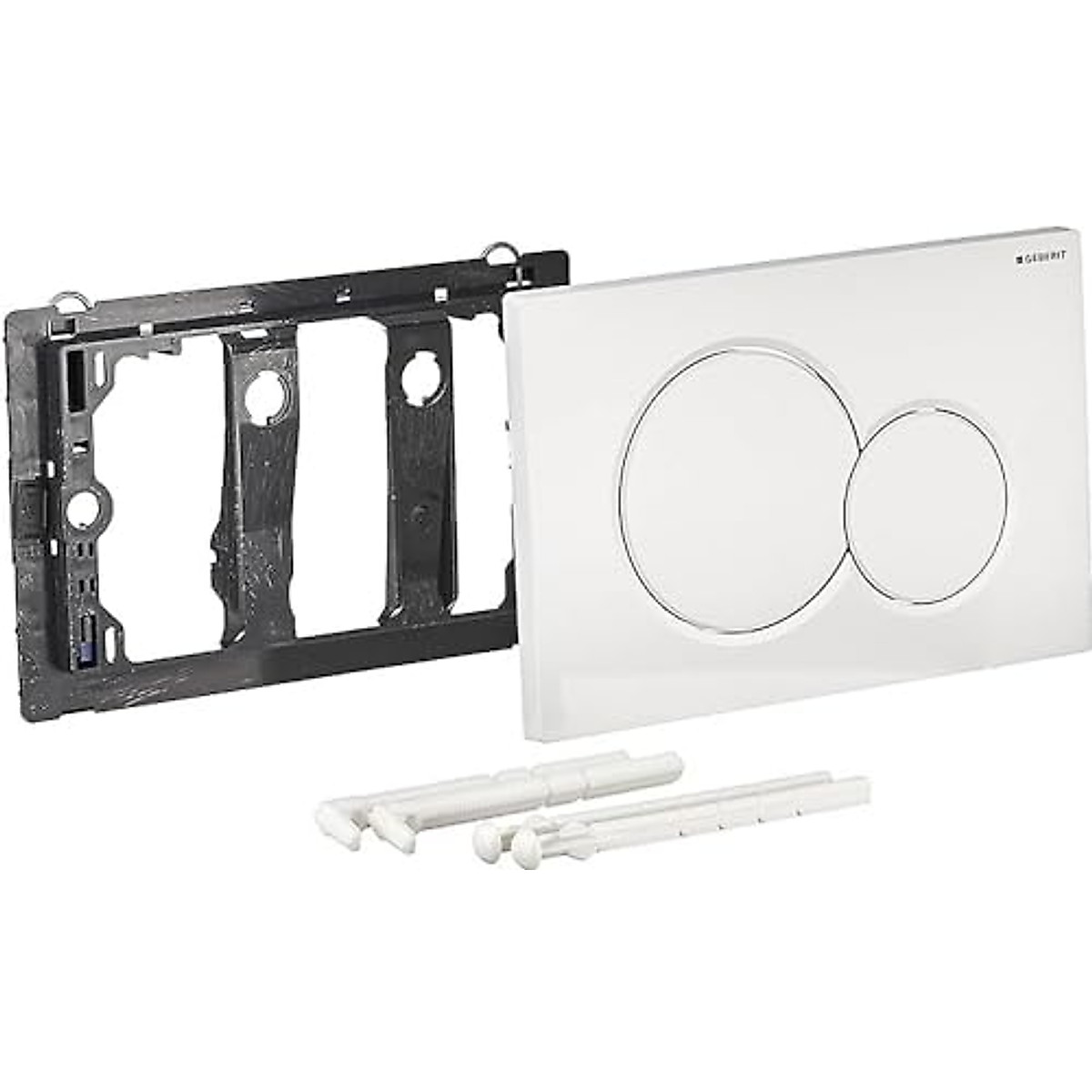 Geberit 115.770.11.5 Actuator Plate, 11.610&quotL x 6.890&quotW x 1.770&Quoth, Alpine White