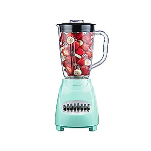 Brentwood JB-220BL 12-Speed Blender, Plastic Jar (Blue), 50oz