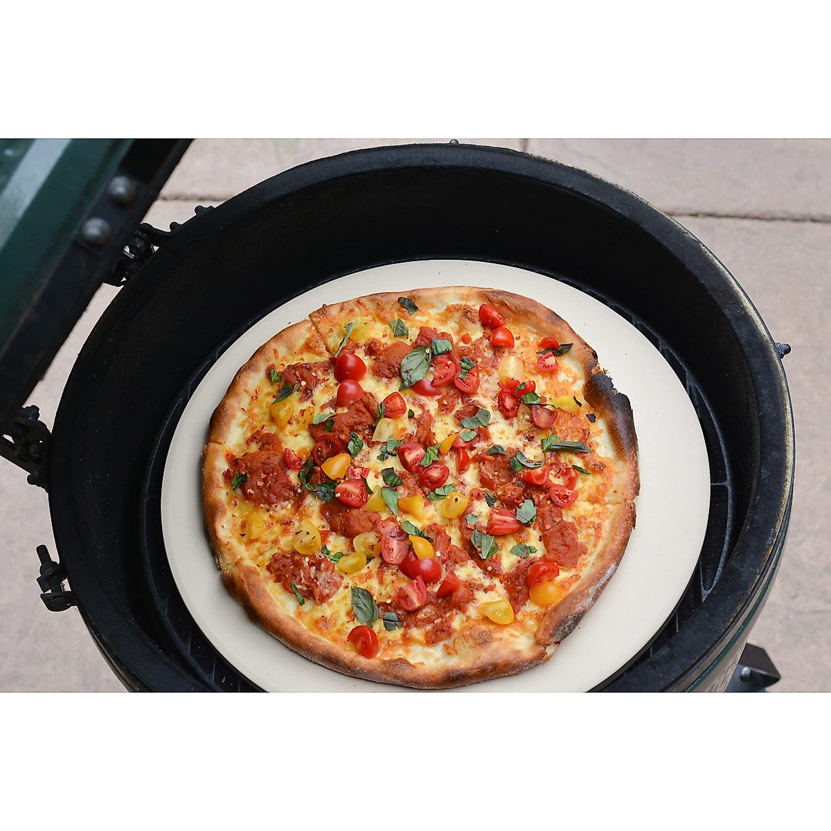 RSVP International Pizza Tool Kitchen Collection, Round, 16.5" Diameter, Cordierite Stone
