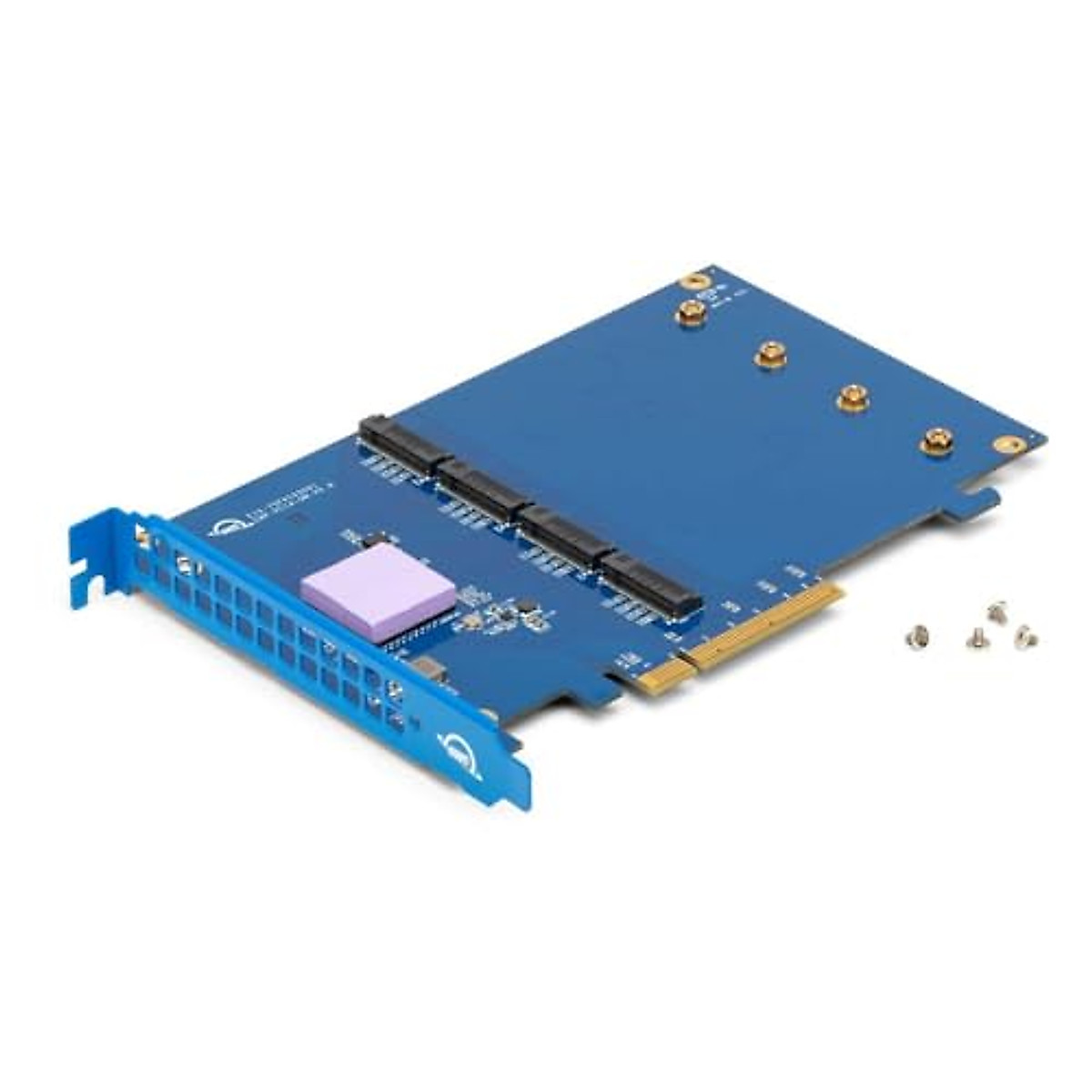 OWC Accelsior 4M2 PCIe NVMe M.2 SSD Adapter Card Compatible with Mac Pro 2019, Mac Pro 2010-2012, and PC Towers