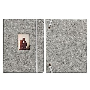 Photo Album, Mini Large Capacity Delicate Lightweight Photo Album for Ticket (Grey)
