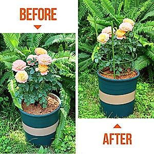 Tomato Cages, LEOBRO 3 Packs Plant Garden Stakes, Small Tomato Plant Support Cages for Garden, Metal Plant Support Trellis for Tomato Peony Flower Climbing Indoor Plants, 17.7" H