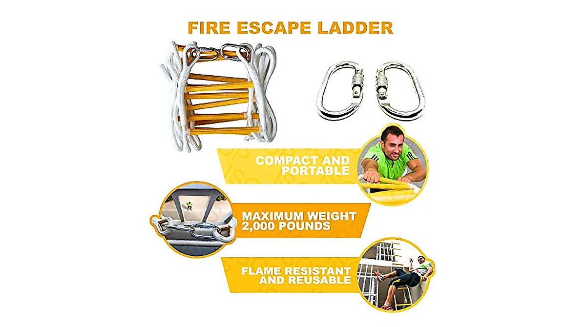 ISOP Emergency Fire Escape Ladder - 32 ft Safety Solution