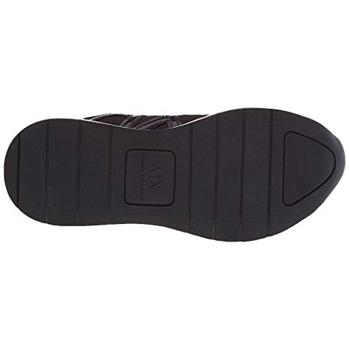 A｜X ARMANI EXCHANGE Women's AX Logo Streetwear Sneaker, Black, 8.5