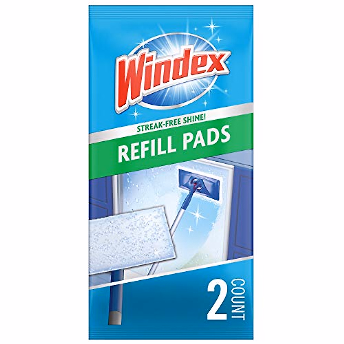 Windex Outdoor All-In-One Glass Cleaning Tool Refill Pads