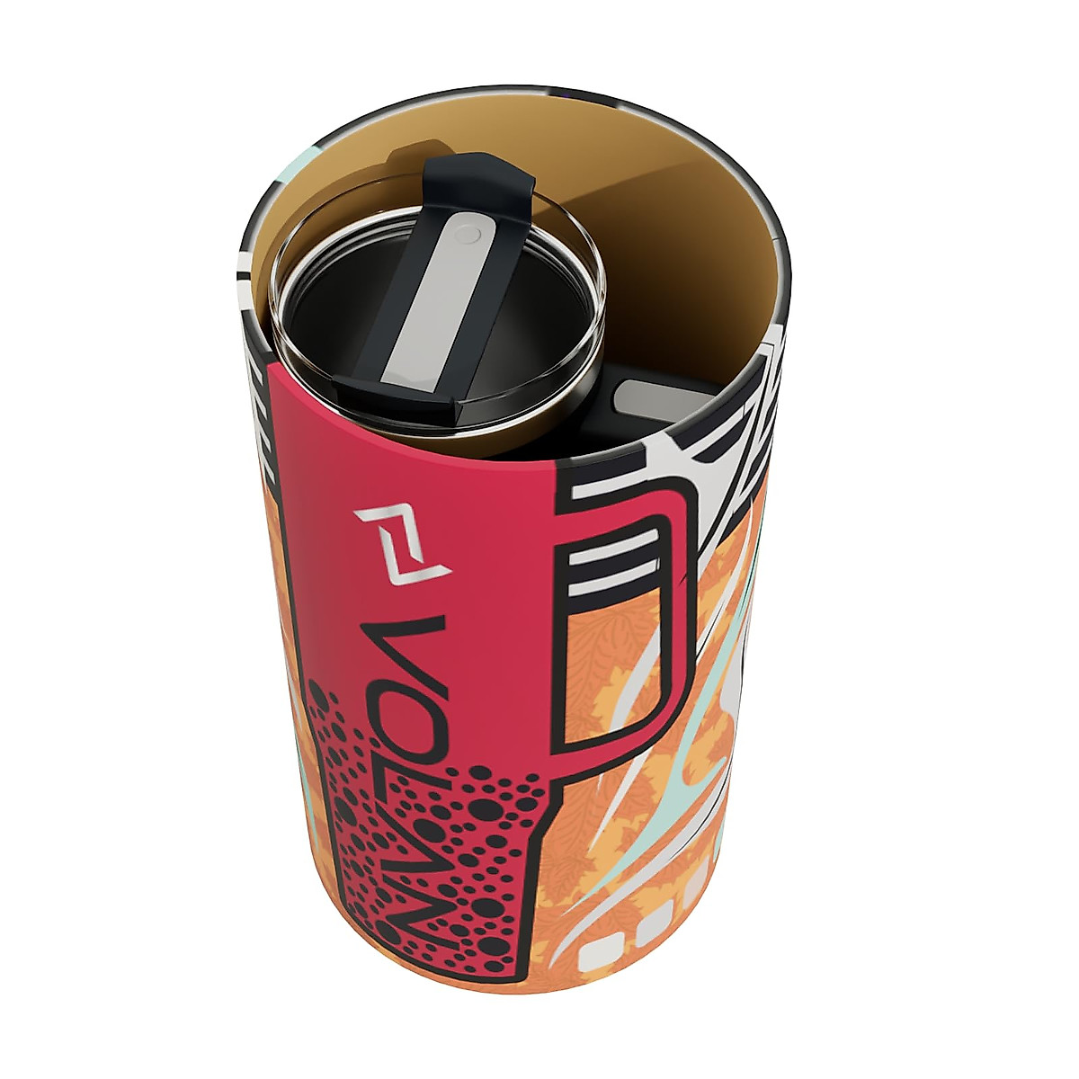 2nd Generation 40 oz Tumbler with Handle and Straw Insulated Tumblers Cups with Lids Straws Double Wall Vacuum Thermos cup 304 Stainless Steel Travel Mug Gifts for Men Women Him Her (Black)