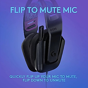 Logitech G335 Wired Stereo Gaming Headset for PC, PS, Xbox & Nintendo Switch, Plug and Play with Built-in Controls Great Audio Gaming Headset - Black (Renewed)