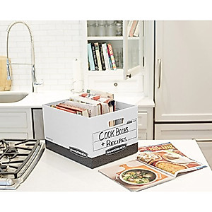 Bankers Box R-KIVE Heavy-Duty Storage Boxes, FastFod, Lift-Off Lid, Letter/Legal, Case of 12 (00724)