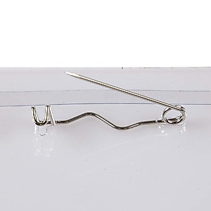 JAM PAPER Plastic Name Tags with Pin - 3 5/8 x 2 1/4 - Clear - 24/Pack