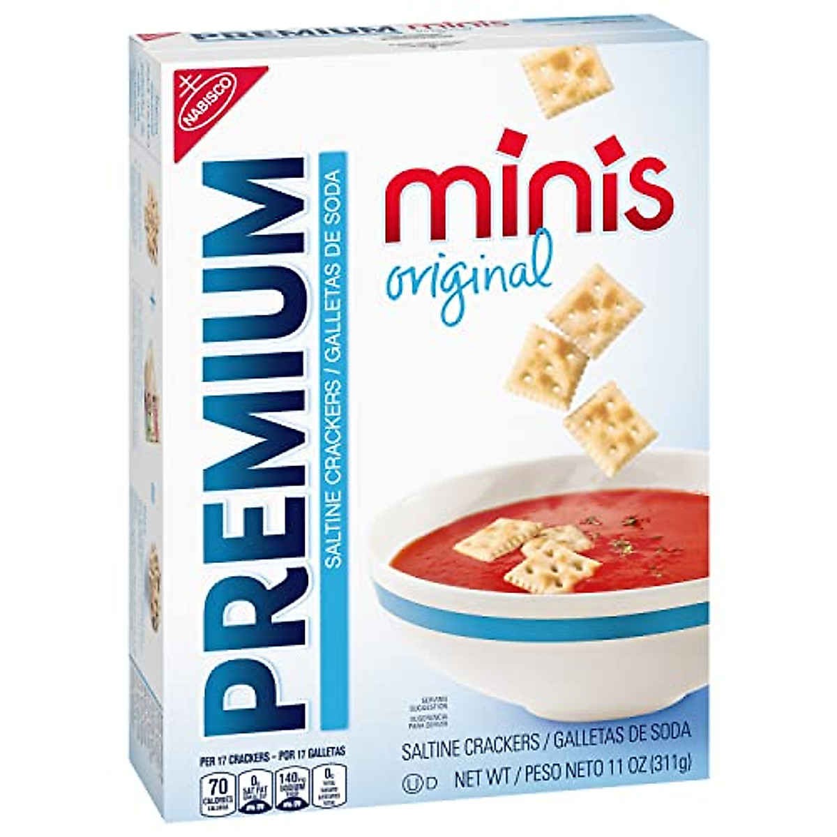 Premium Original Mini Saltine Crackers, 6 - 11 oz Boxes