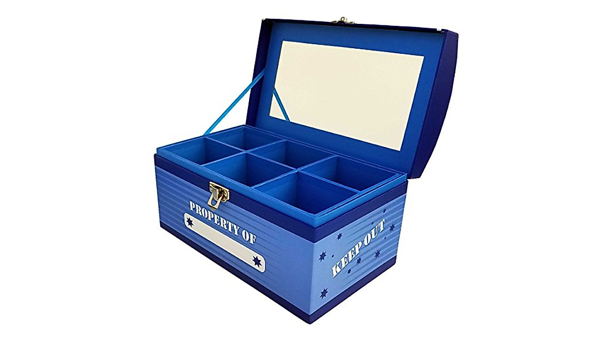 Treasure Chest Box - Superhero Blue for Kids' Treasures