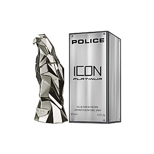 Police Icon Platinum by Police Colognes Eau De Parfum Spray 4.2 oz for Men