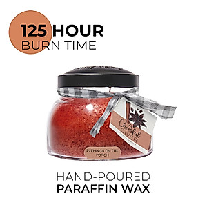 A Cheerful Giver - Evenings On The Porch Mama Scented Glass Jar Candle (22oz) with Lid & True to Life Fragrance Made in USA