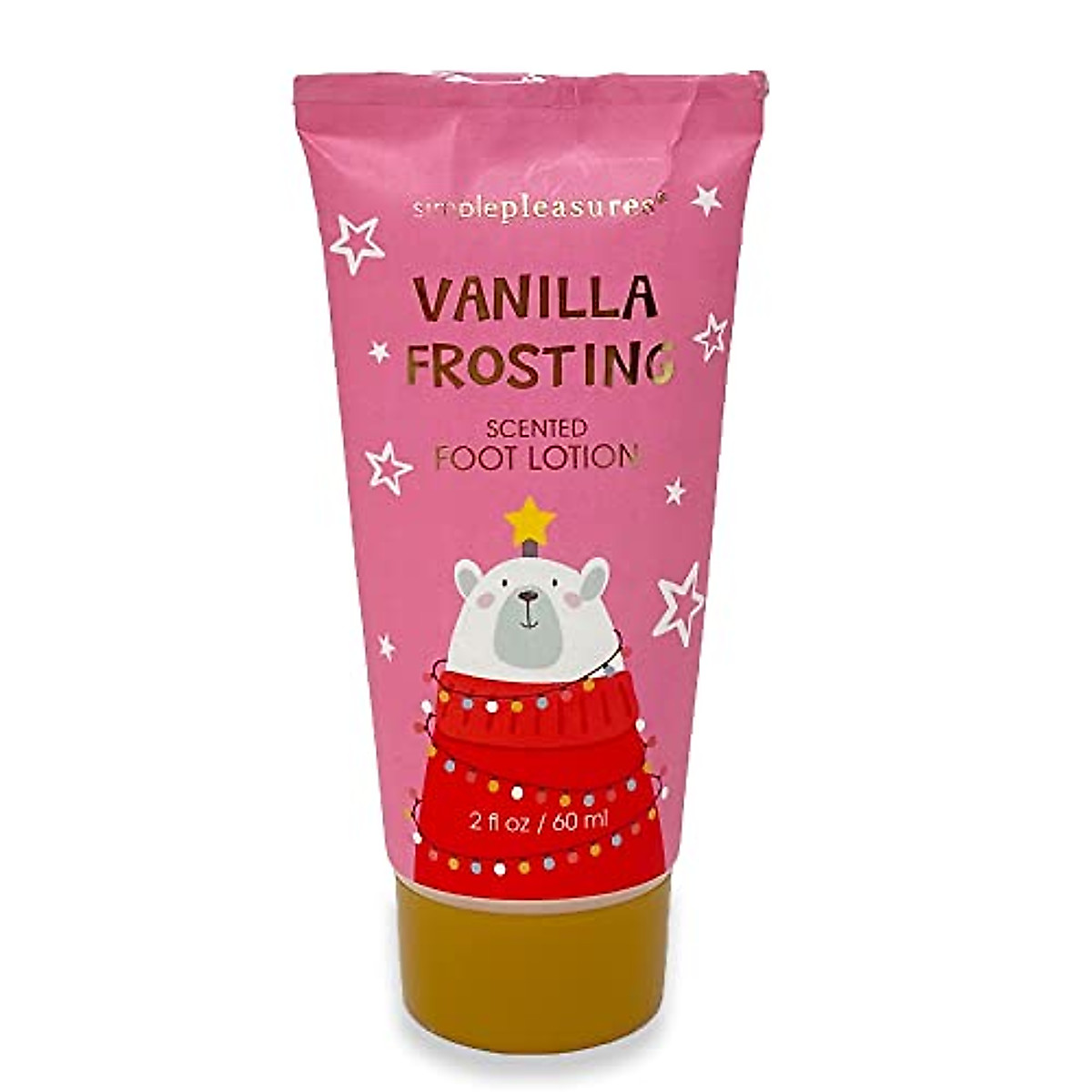 Simple Pleasures Stocking Stuffers - Ultra Plush Cozy Sock and Foot Lotion Care Package Gift Set - 2.2fl oz - Vanilla Frosting