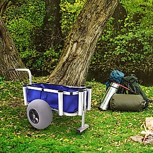 Juggernaut Carts - AFCART-BLUE "Blue Fish and Marine Cart, 27"" Height, 40"" Width, 30"" Length,"