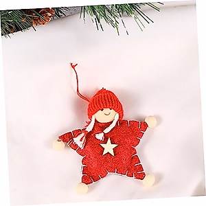 BESPORTBLE 1 Pair Plush Doll Christmas Tree Decorations Christmas Decorations Santa Claud Doll Pendant Christmas Ball Ornaments Xmas Hanging Christmas Felt Ornament Christmas Pendants Log