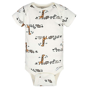 Gerber Baby Boy's 8-Pack Short Sleeve Onesies Bodysuits, Jungle Blue, 6-9 Months