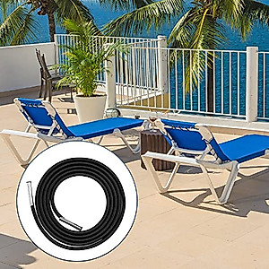 KINBOM 4pcs Gravity Chair Replacement Cords, Replacement Elastic Cord Nylon Stretchy Cord for Lounge Chair Bungee Elastic Lawn Chair