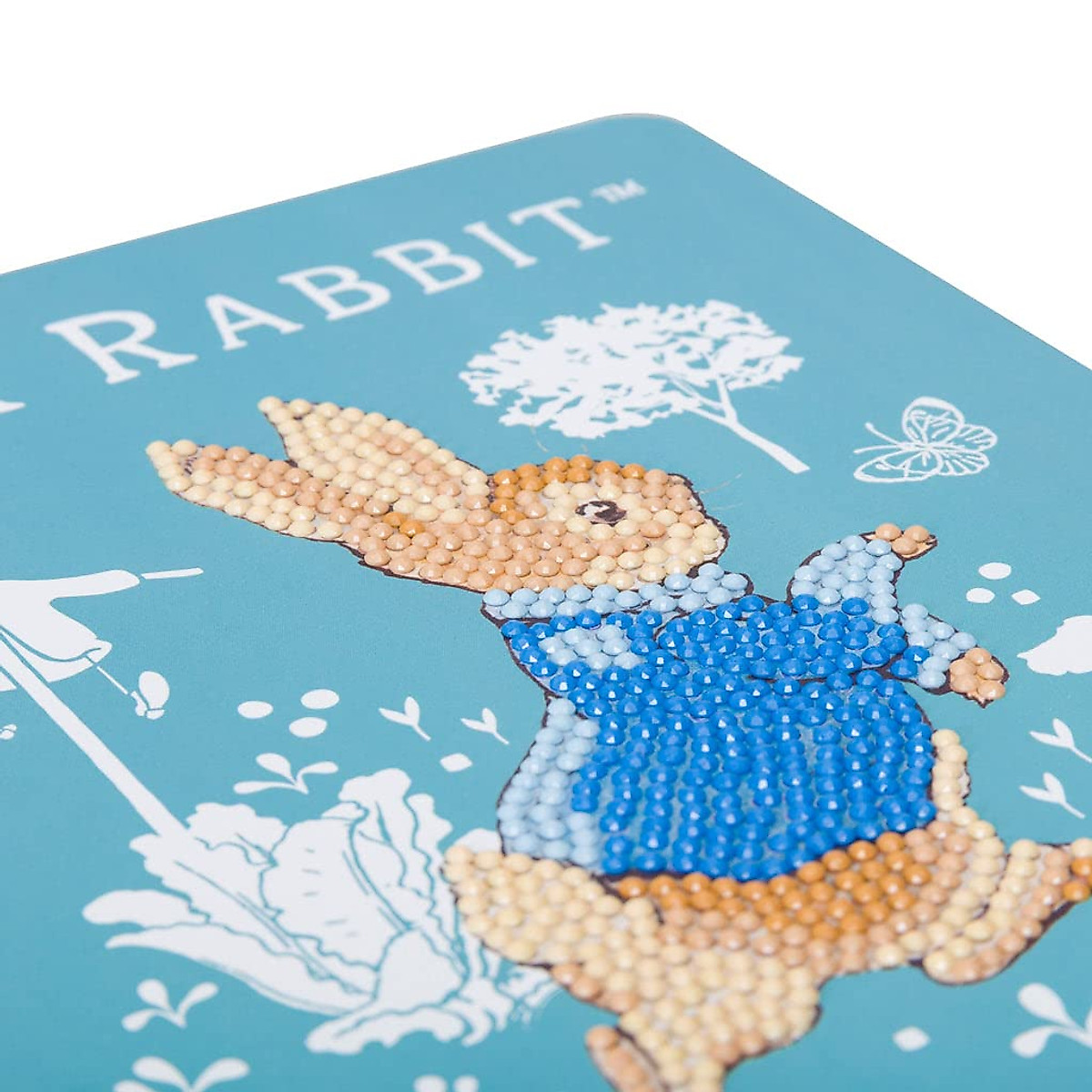 CRYSTAL ART Notebook - Beatrix Potter Peter Rabbit Notebook Kit - Create a Sparkling Notebook Cover Using Crystals - for Ages 8 and up