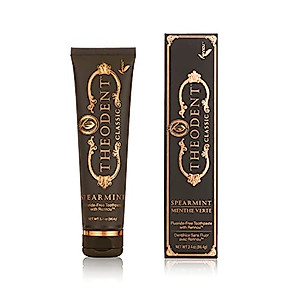 Theodent Classic Fluoride-Free, Natural Toothpaste for Remineralization and Sensitivity Reduction, Whitening Crystal-Mint (3.4 Ounces, 96.4 Grams)