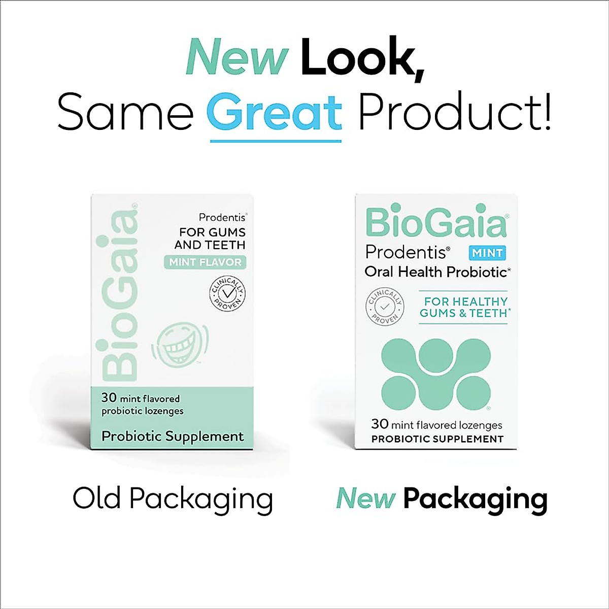 BioGaia Prodentis | Dental Probiotic Lozenges | Promotes Healthy Gums & Teeth | Defends Against Dental Problems | Replenishes Oral Microbiome | Improves Oral Health | Mint Flavor | 30 Day Supply