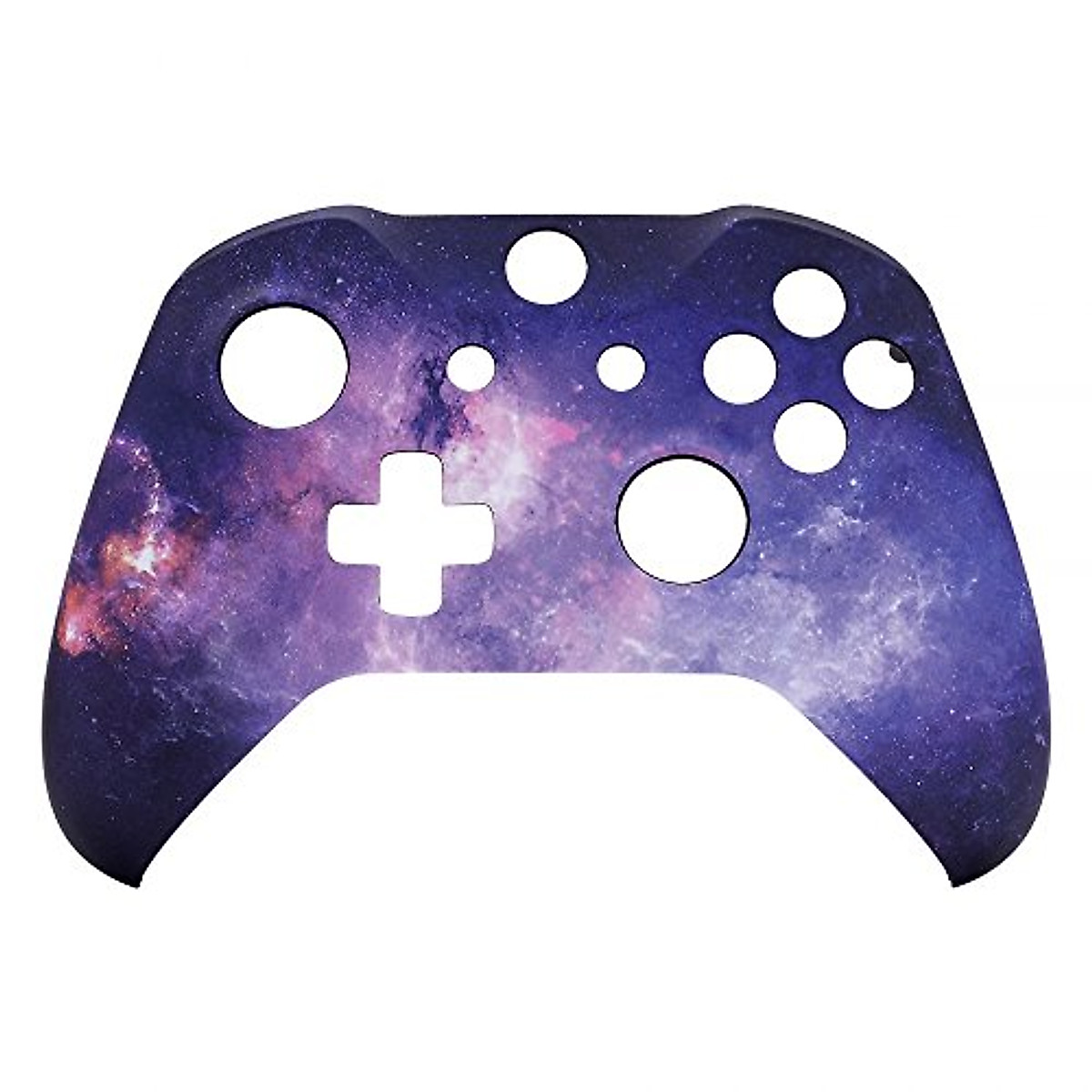 eXtremeRate Nebula Galaxy Pattened Soft Touch Front Housing Shell Faceplate Cover for Xbox One S & Xbox One X Controller Model 1708 - Controller NOT Included