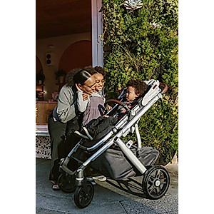 UPPAbaby Vista V2 Stroller - Alice (Dusty Pink/Silver/Saddle Leather) + Mesa Infant Car Seat - Jake (Black)