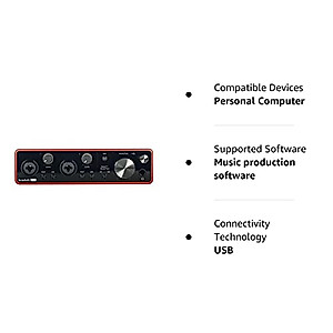Focusrite SCARLETT 2I2 3rd Gen 192KHz USB Audio Interface w/ Pro Tools First
