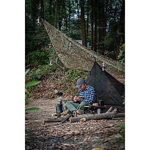 OneTigris Mesh Teepee Tent, Ultralight 1 Person Screen Room with Waterproof Bathtub Floor for Outdoor Camping Hiking Backpacking Bushcraft Tarp Hot Tent Shelter