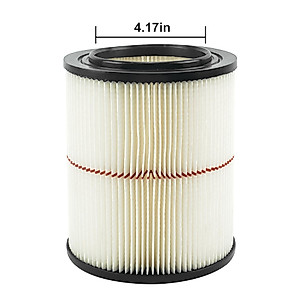 17816 Replacement Filter For Craftsman 9-17816 Wet/Dry Vacuum Cleaner Fit 5 gallon,1 pack