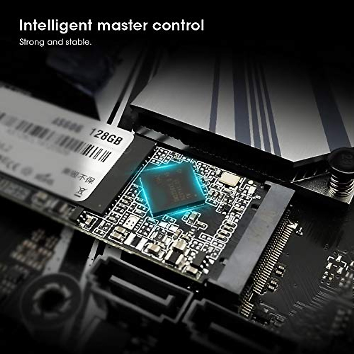 M.2/NGFF Solid State Drive, 2280 128GB SSD with 551MB/S Reading Speed and 212MB/S Writing Speed for Laptop Desktop Computer AS606