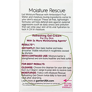 Garnier Skinactive Moisture Rescue Face Moisturizer for Dry Skin, 2 Count