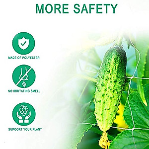 Heavy Duty Trellis Netting Roll - 59''x328' Plastic Plant Trellis Net for Climbing Plants