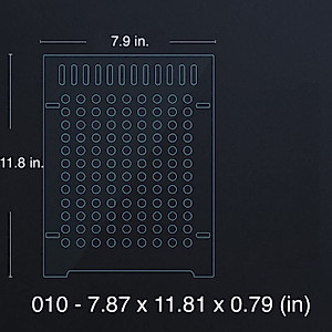 FASANIY Aquarium Tank Dividers Acrylic Clear Board Décor with Suction Cups Accessories 20 30 40 50 Gallon (010-7.87 * 11.81 * 0.79 in)